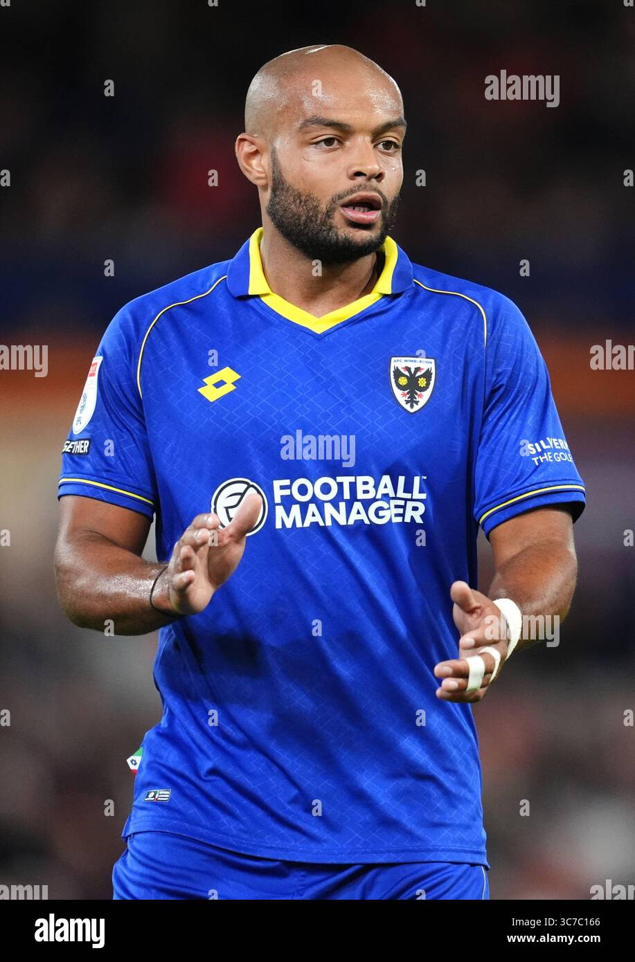 AFC Wimbledon's Ryan Johnson during the Sky Bet League One match at ...