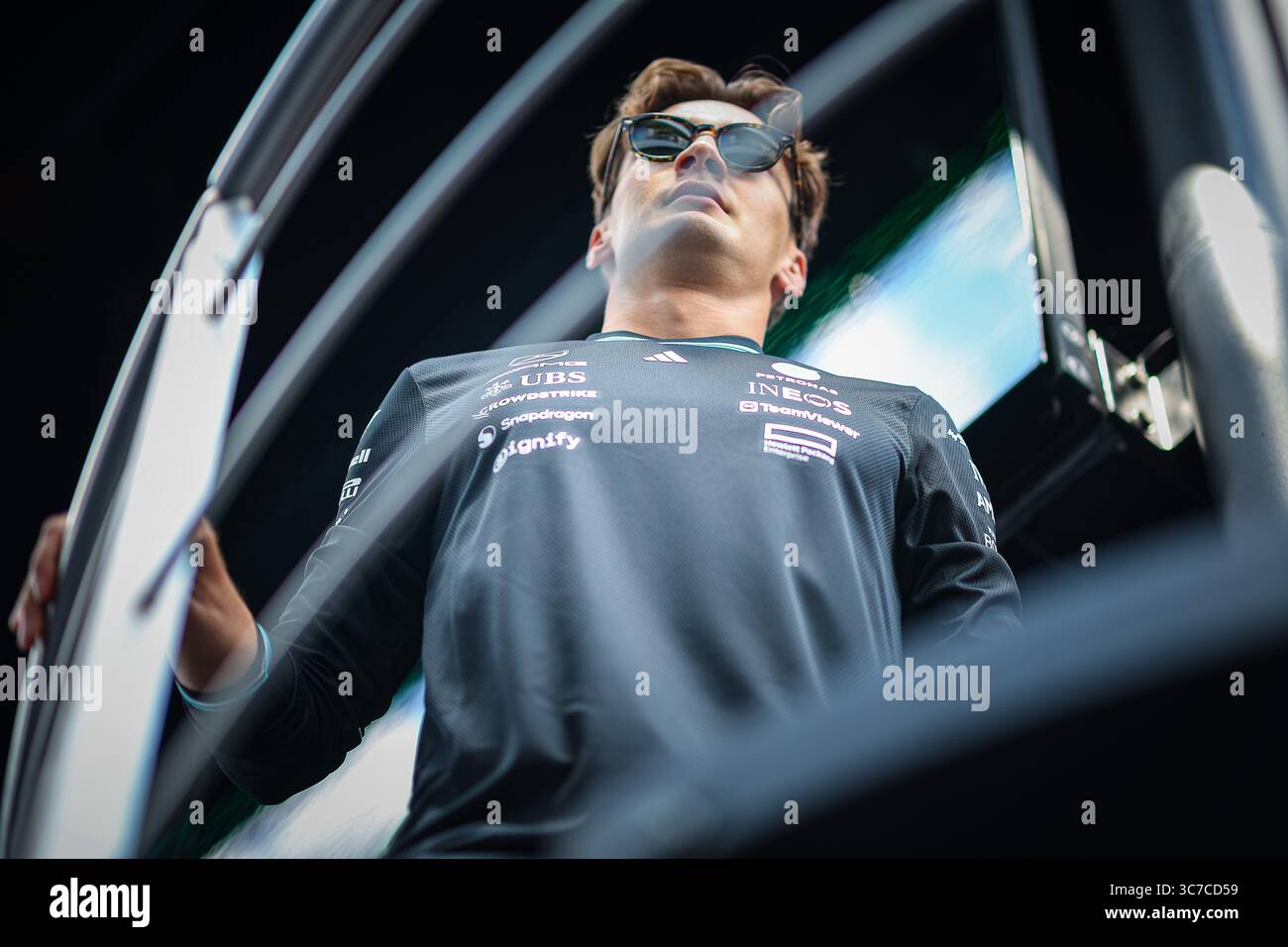 63 George Russell, (GRB) AMG Mercedes Ineos W16,during the Hungarian GP ...
