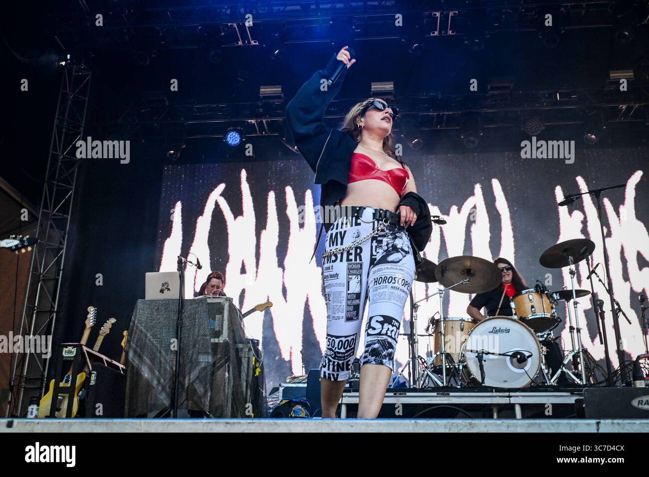 Marisa "Missy" Dabice of Mannequin Pussy performing onstage at Day 1 of ...