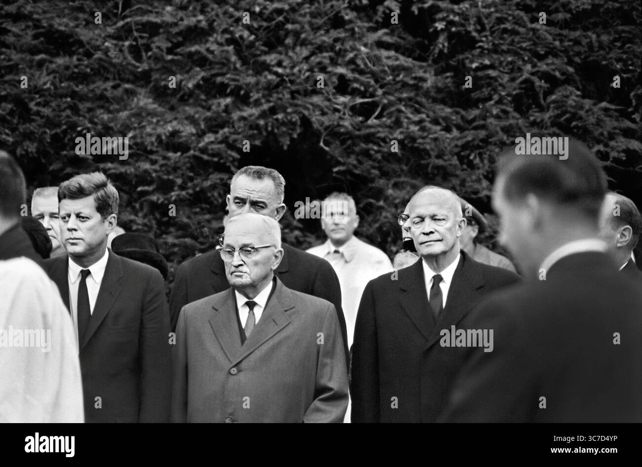 U.S. President John F. Kennedy and U.S. Vice President Lyndon Johnson ...