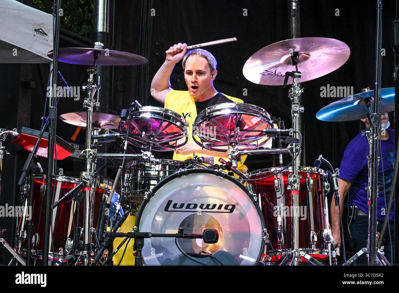 Josh Freese of Devo performing onstage at Day 1 of the Project Pabst ...