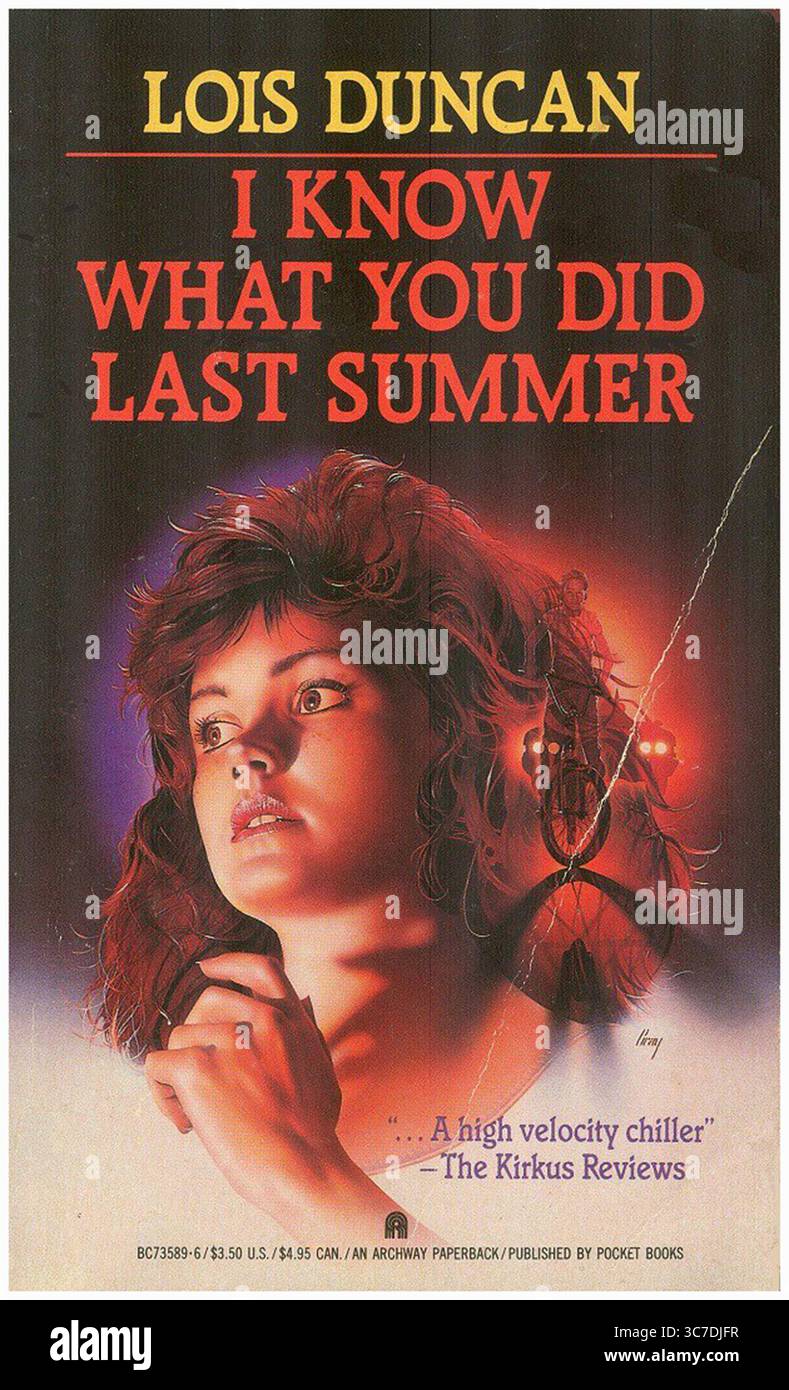 I Know What You Did Last Summer Novel by Lois Duncan 1973 Stock Photo ...