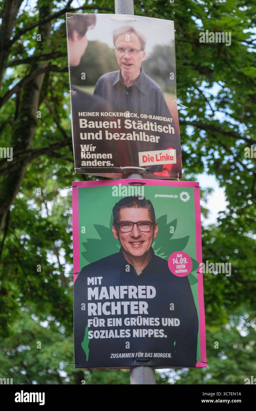 Wahlplakat Heiner Kockerbeck, Oberbürgermeister Kandidat von Die Linke ...