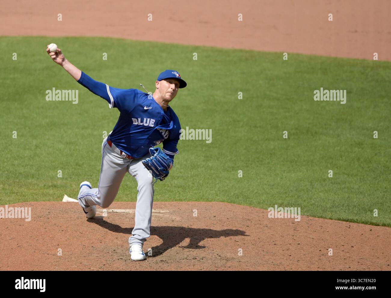 BALTIMORE, MD - JULY 30: Toronto Blue Jays pitcher Jeff Hoffman (23 ...