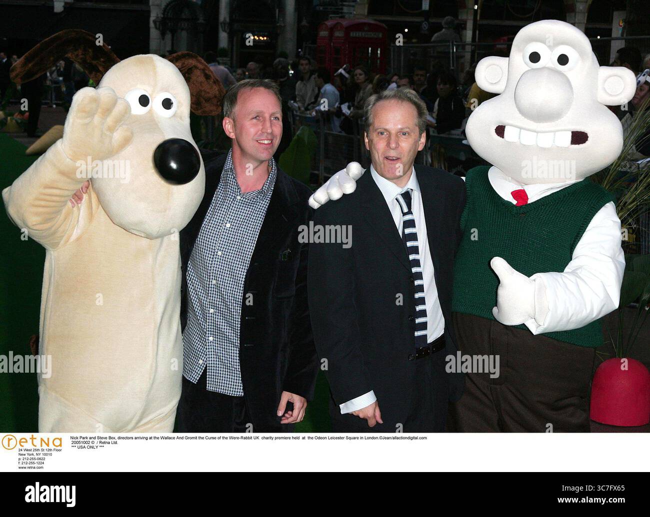 Nick Park and Steve Box, directors arriving at the Wallace And Gromit ...