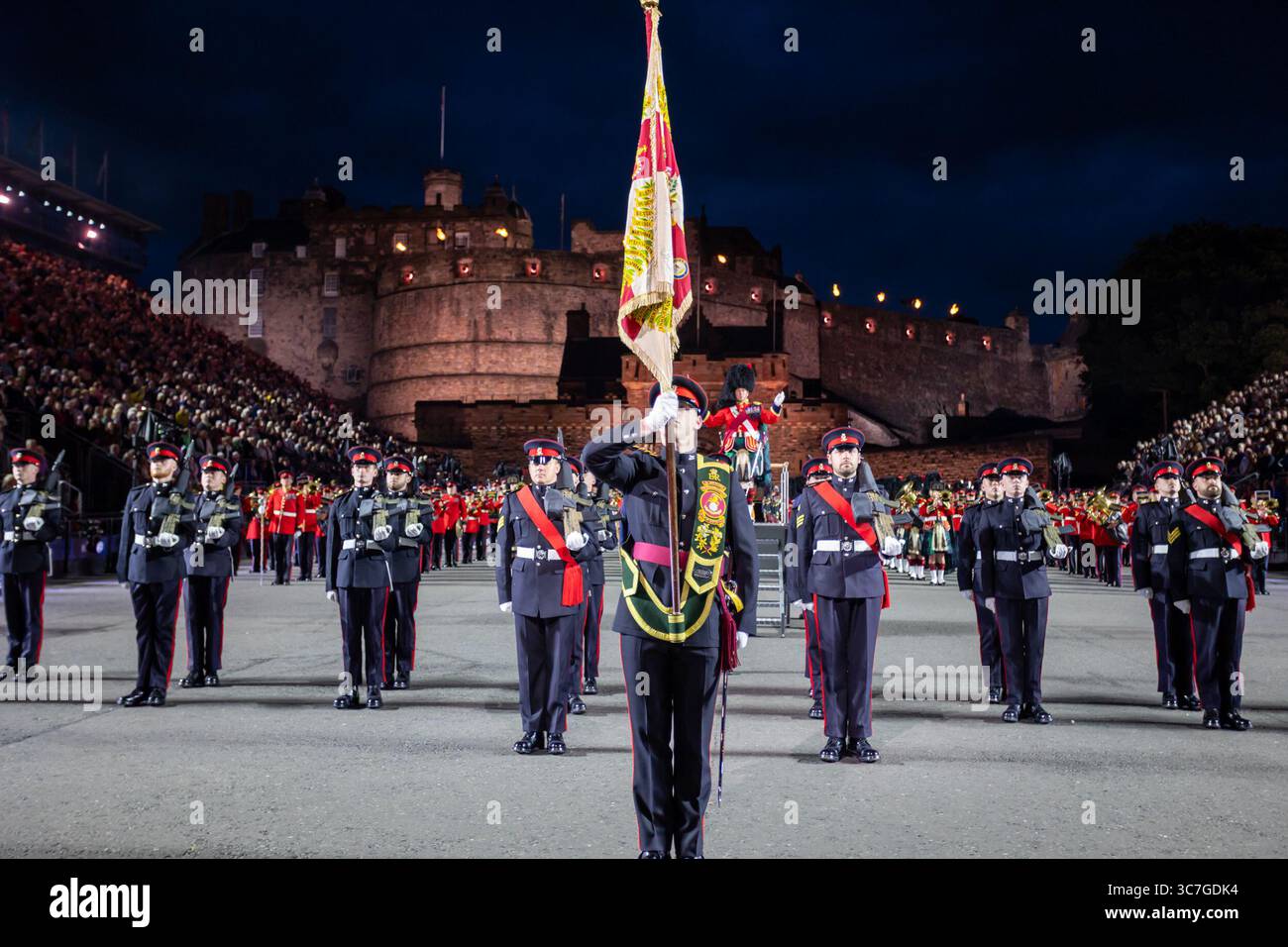 The Royal Edinburgh Military Tattoo. 75th anniversary. Edinburgh Castle ...
