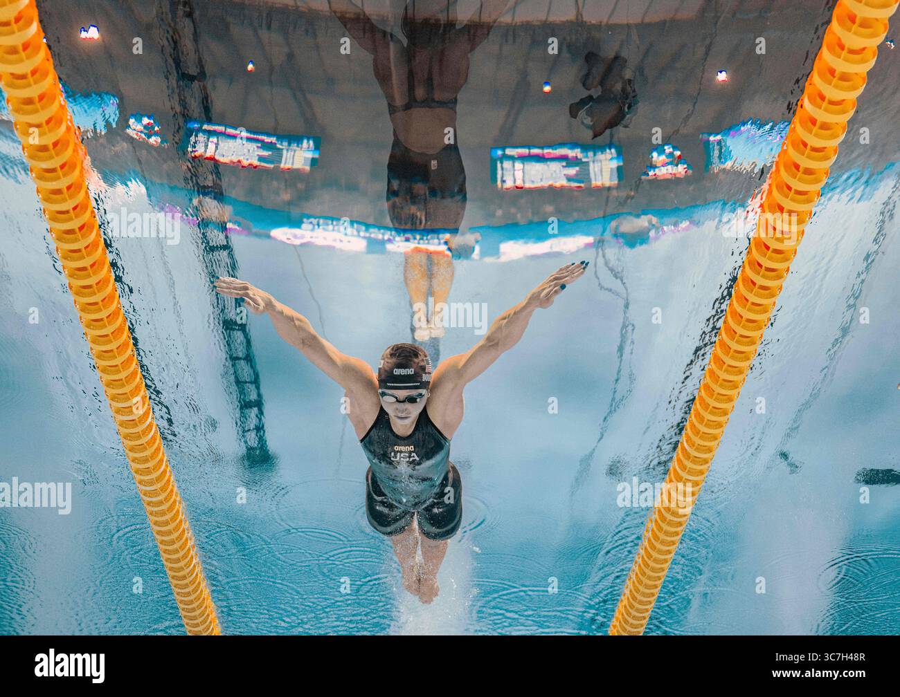 Singapore. 1st Aug, 2025. Kate Douglass of the United States competes ...