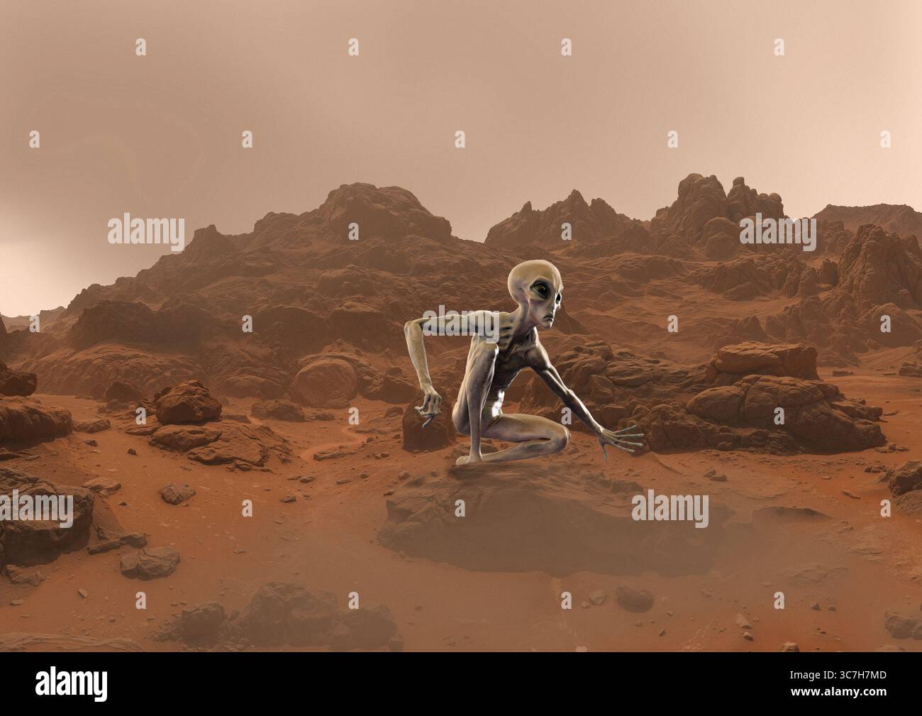 Aliens on planet hi-res stock photography and images - Alamy
