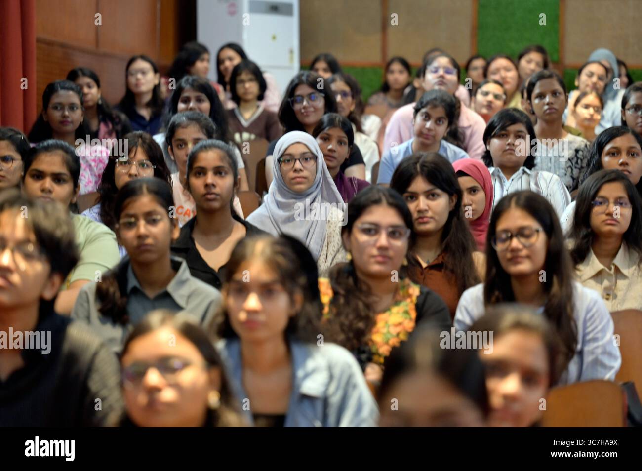 NEW DELHI, INDIA - AUGUST 1: Freshers attend the orientation program as ...