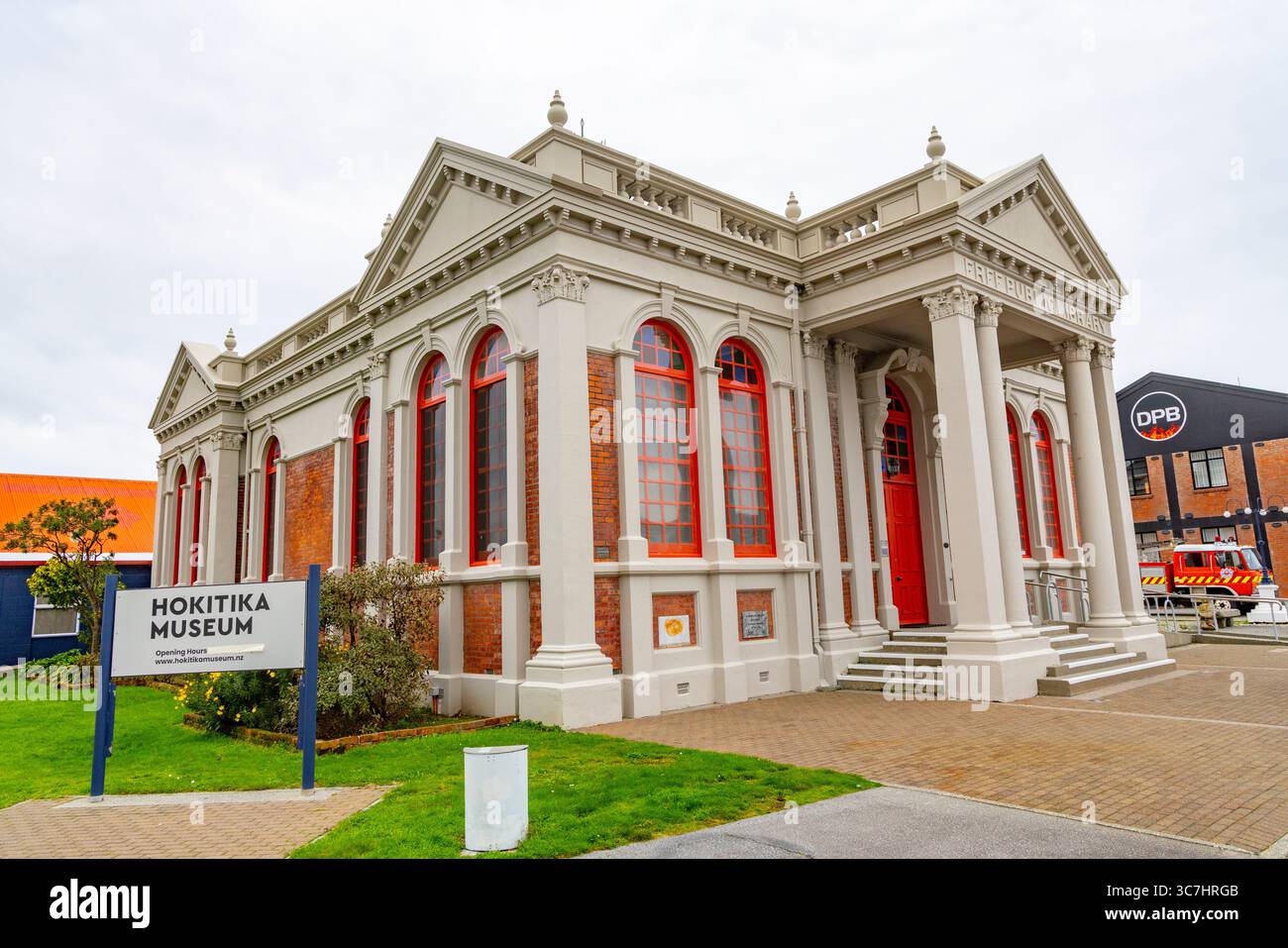 The Hokitika Carnegie Library building houses the Hokitika Museum with archives and photographic ...
