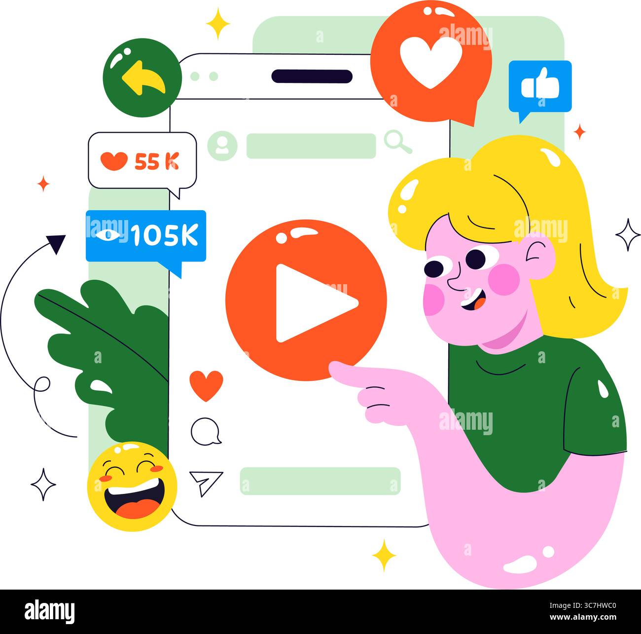 Reels content Stock Vector Images - Alamy