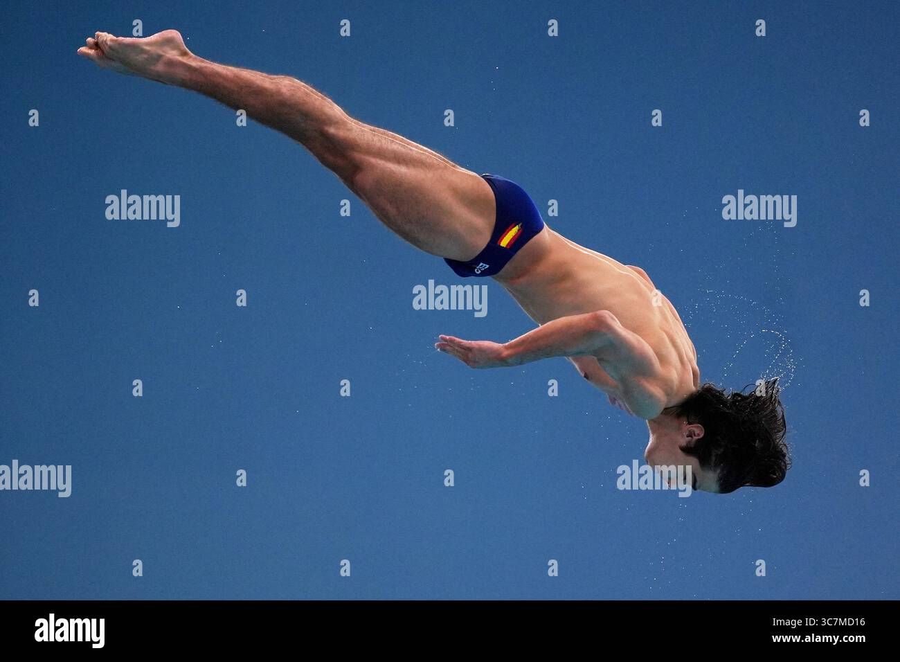 Jorge Rodriguez Ledesma of Spain competes in the men's 10m platform ...