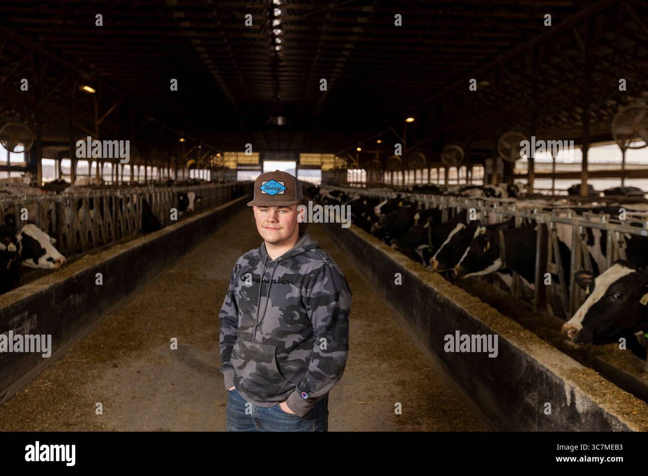 Devon Wells, a junior at Perry Central High School, poses for a ...