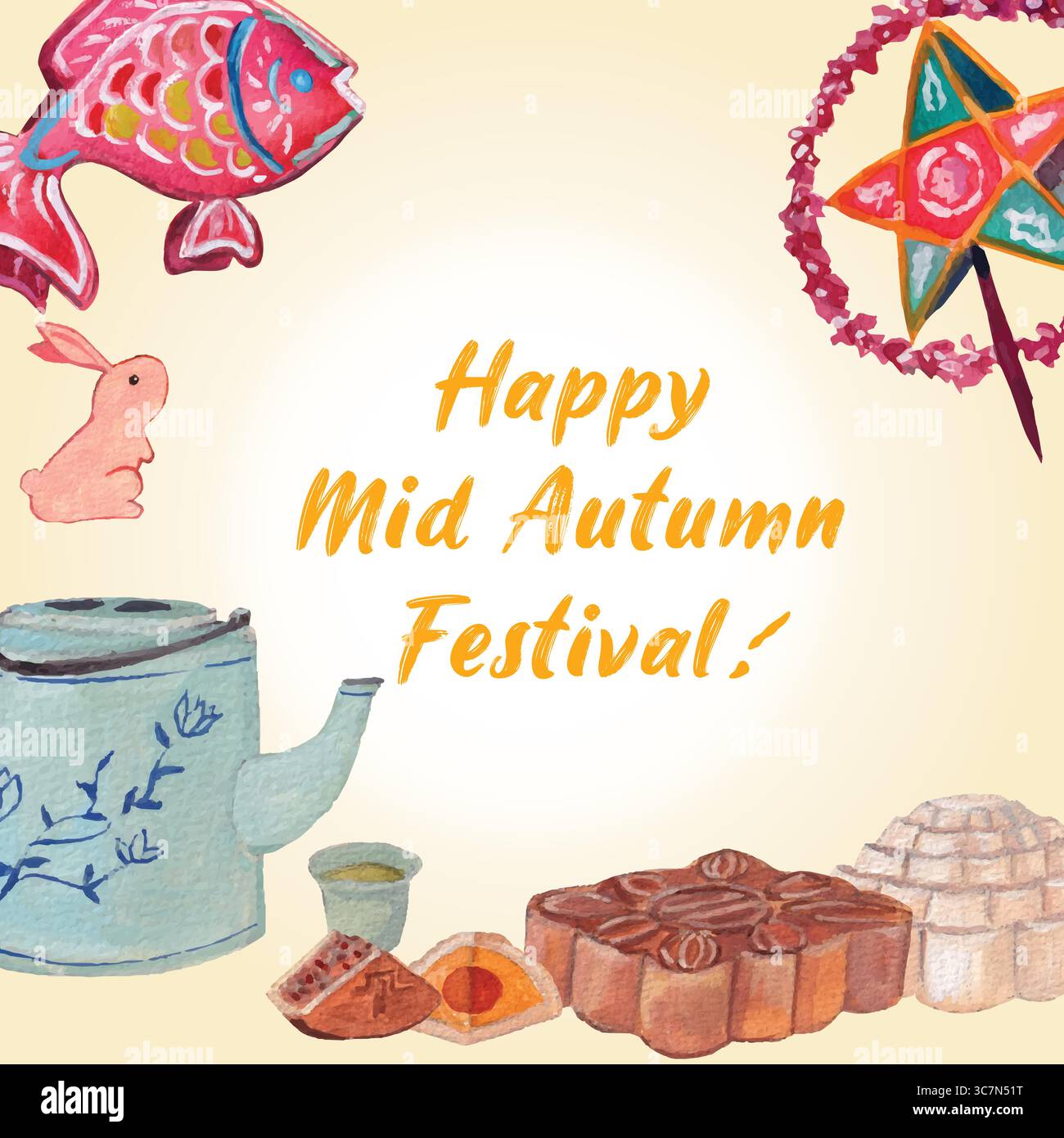 Cute rabbits flowers Stock Vector Images - Alamy