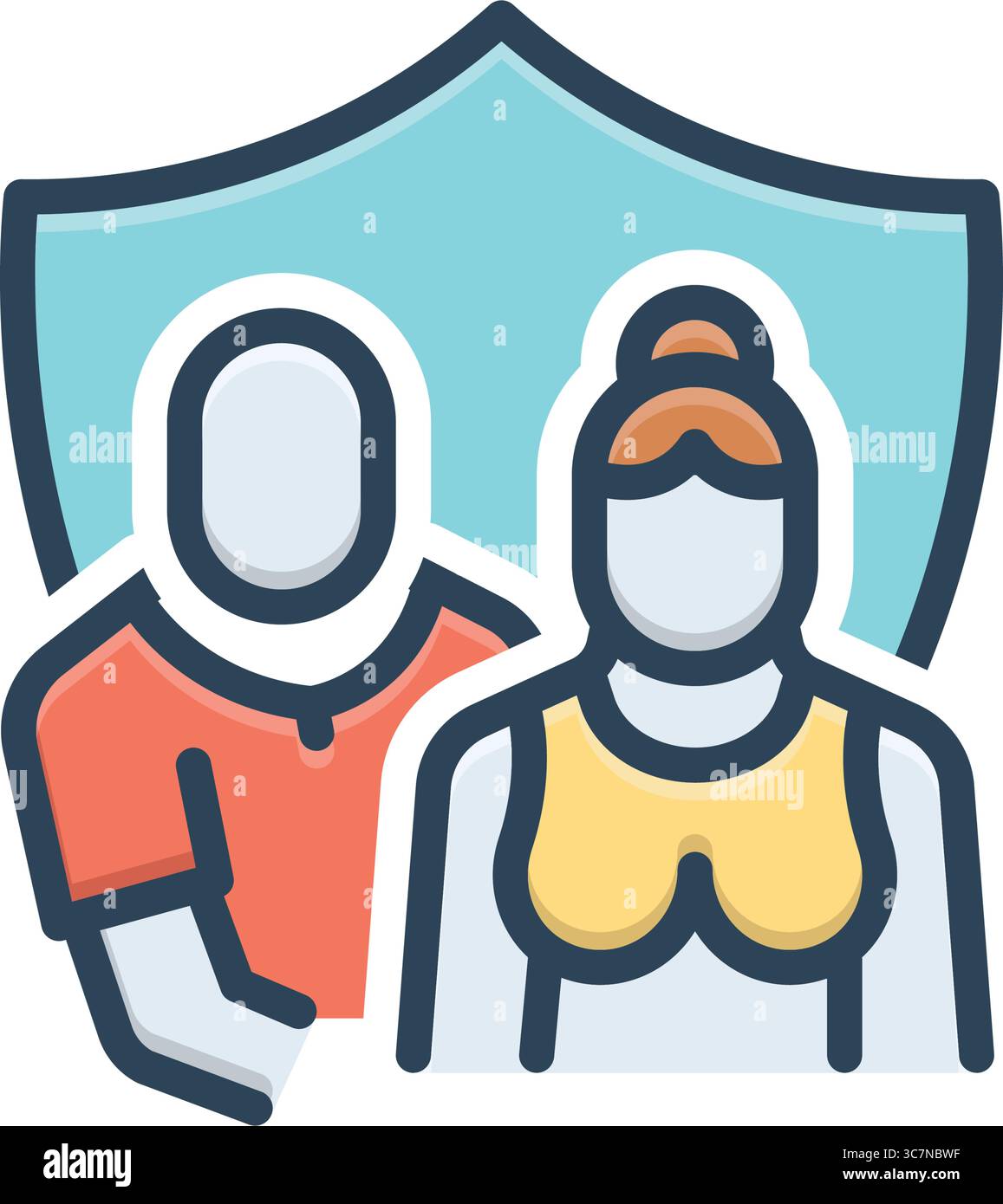 Icon for bond of protection, defend Stock Vector Image & Art - Alamy