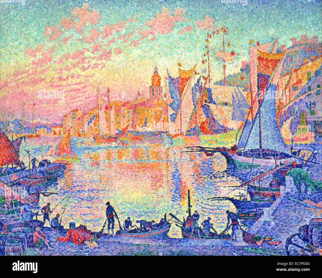 Signac neo impressionist port scene hi-res stock photography and images ...