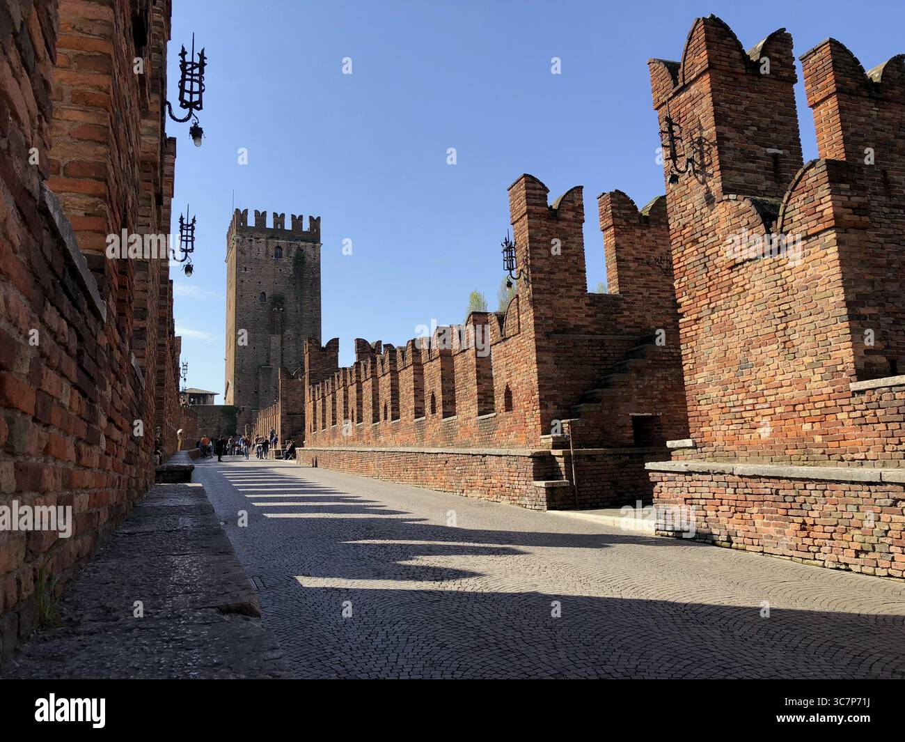 Brick wall along corridor hi-res stock photography and images - Alamy