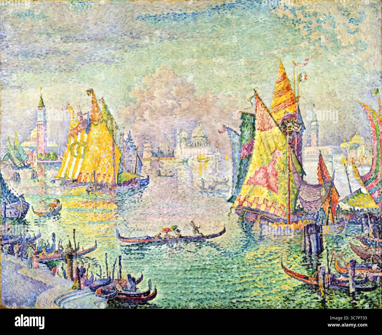 Abstract pointillism painting hi-res stock photography and images - Alamy
