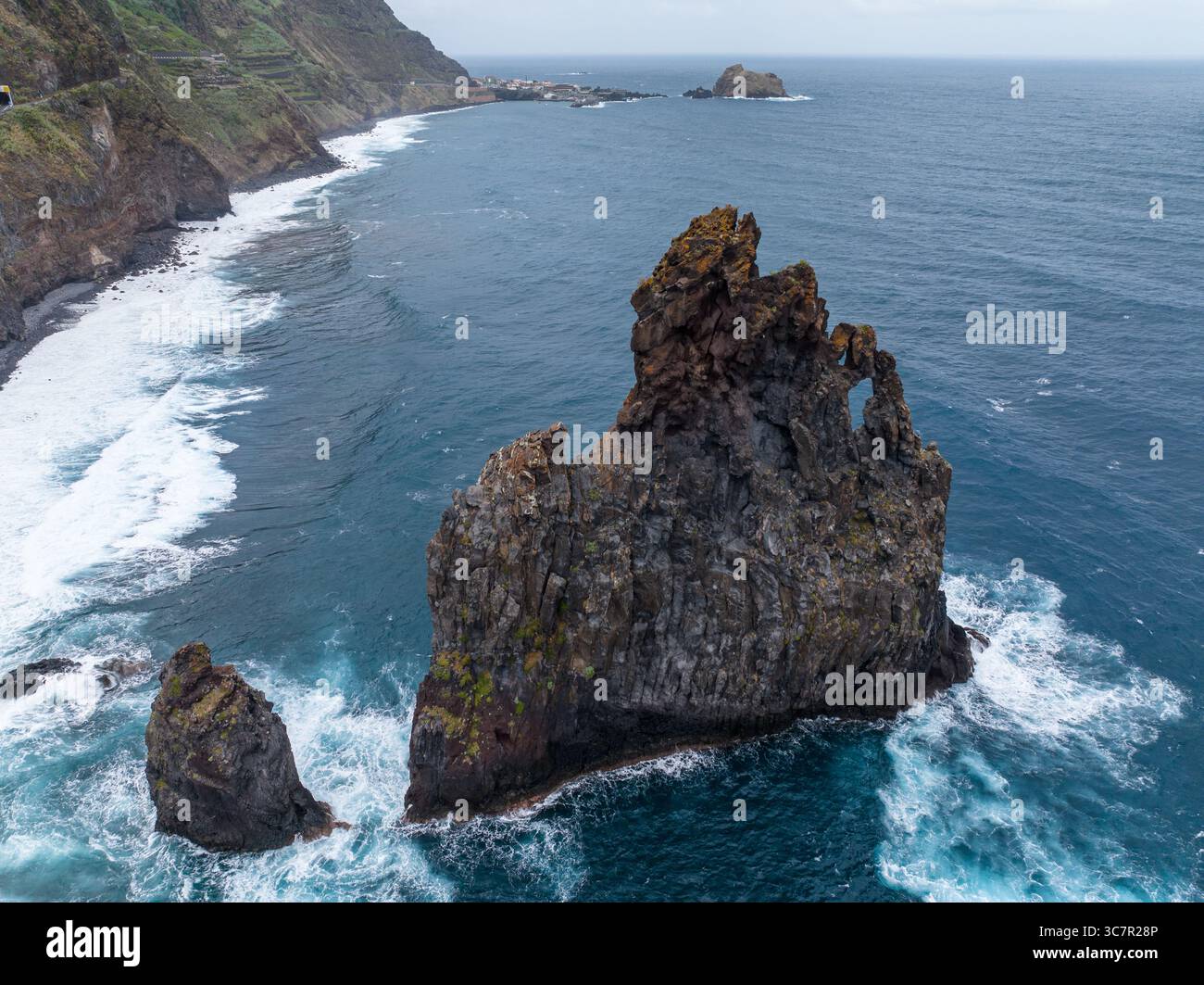 Ribeira da Janela sea stacks, Seixal and Porto Moniz, Ribeira da Janela ...