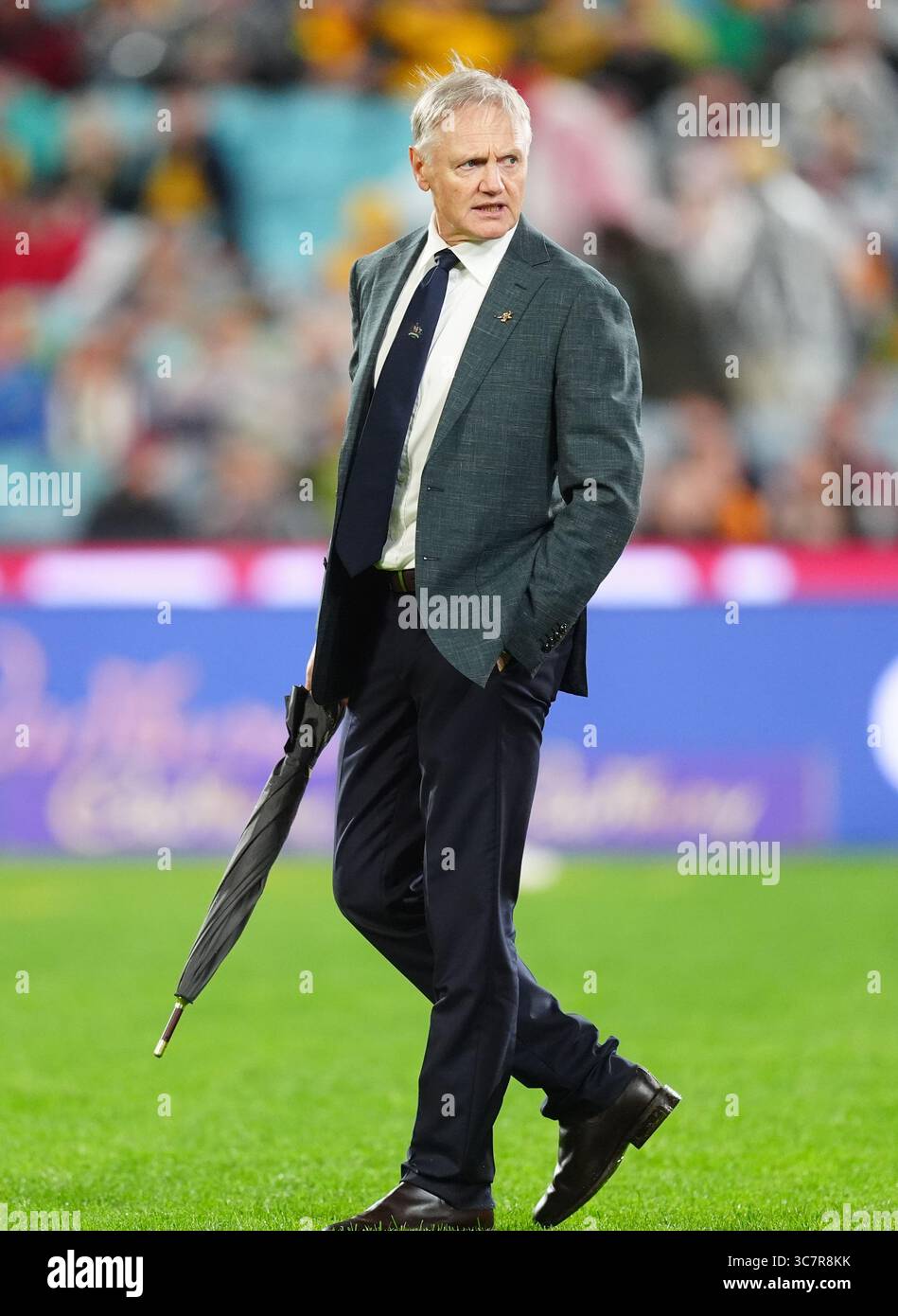 Australia coach Joe Schmidt before the Qatar Airways Lions Tour match ...