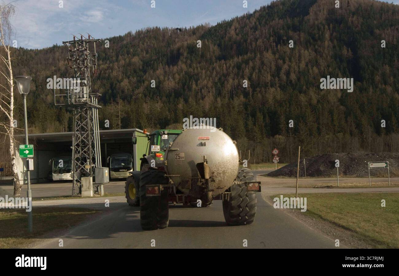 stable manure from animals as fertilizer in farming and livestock ...