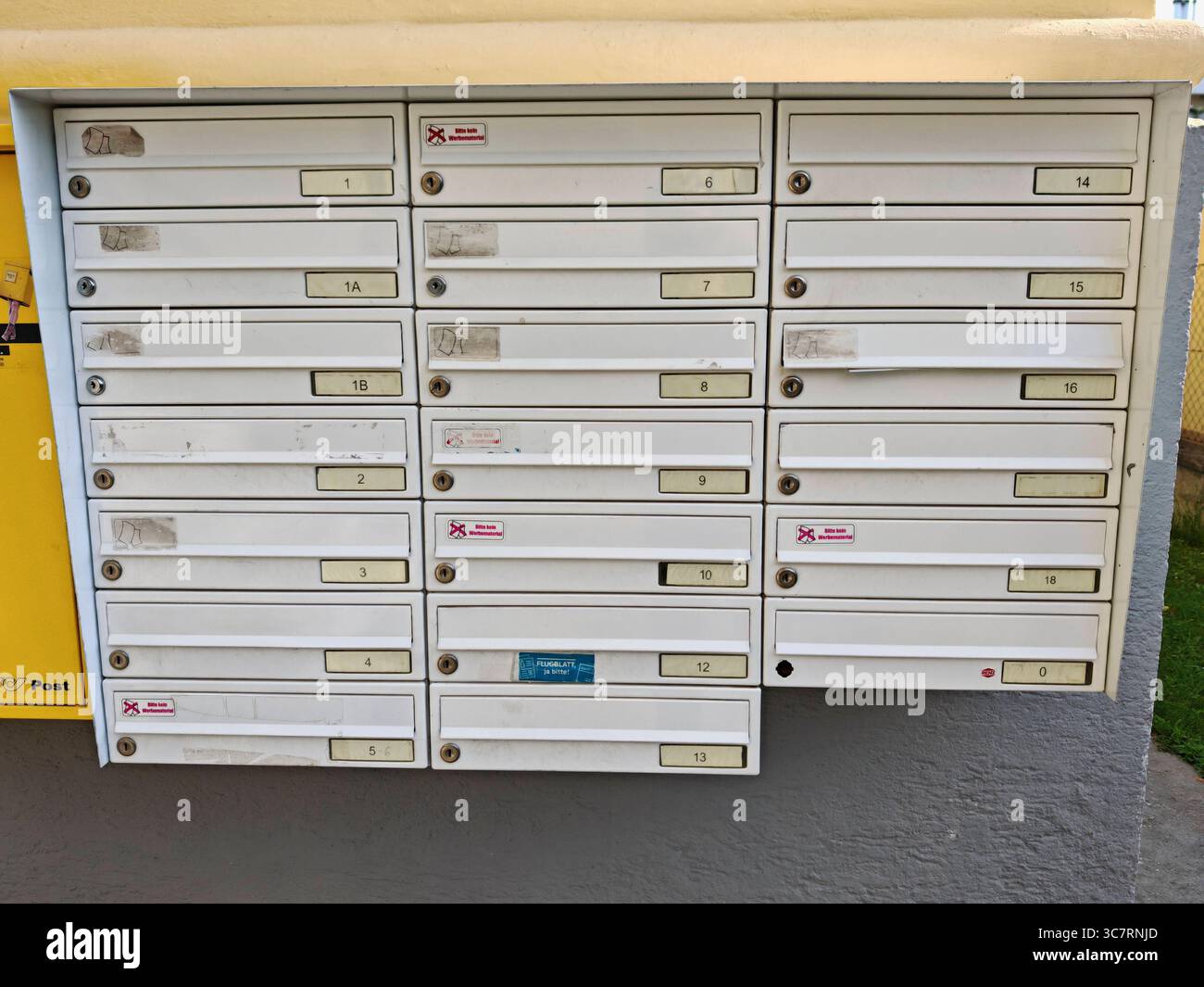 using postal services for a stamped letter in a mailbox a mailbox using ...