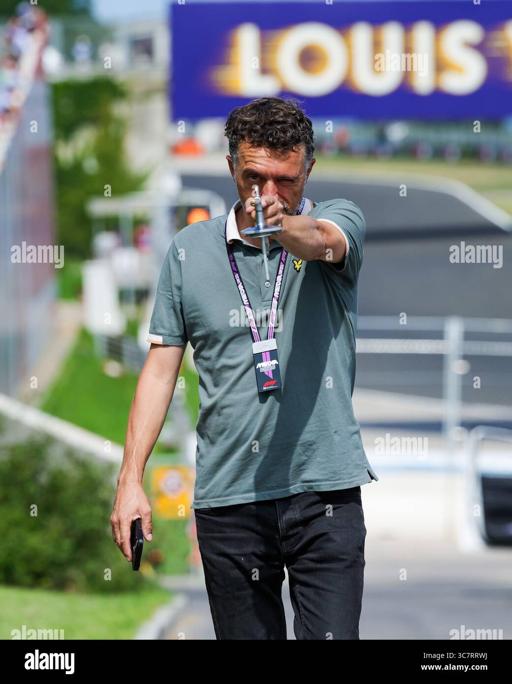 FABREGA Albert, TV presenter, during the 2025 Formula 1 Lenovo ...