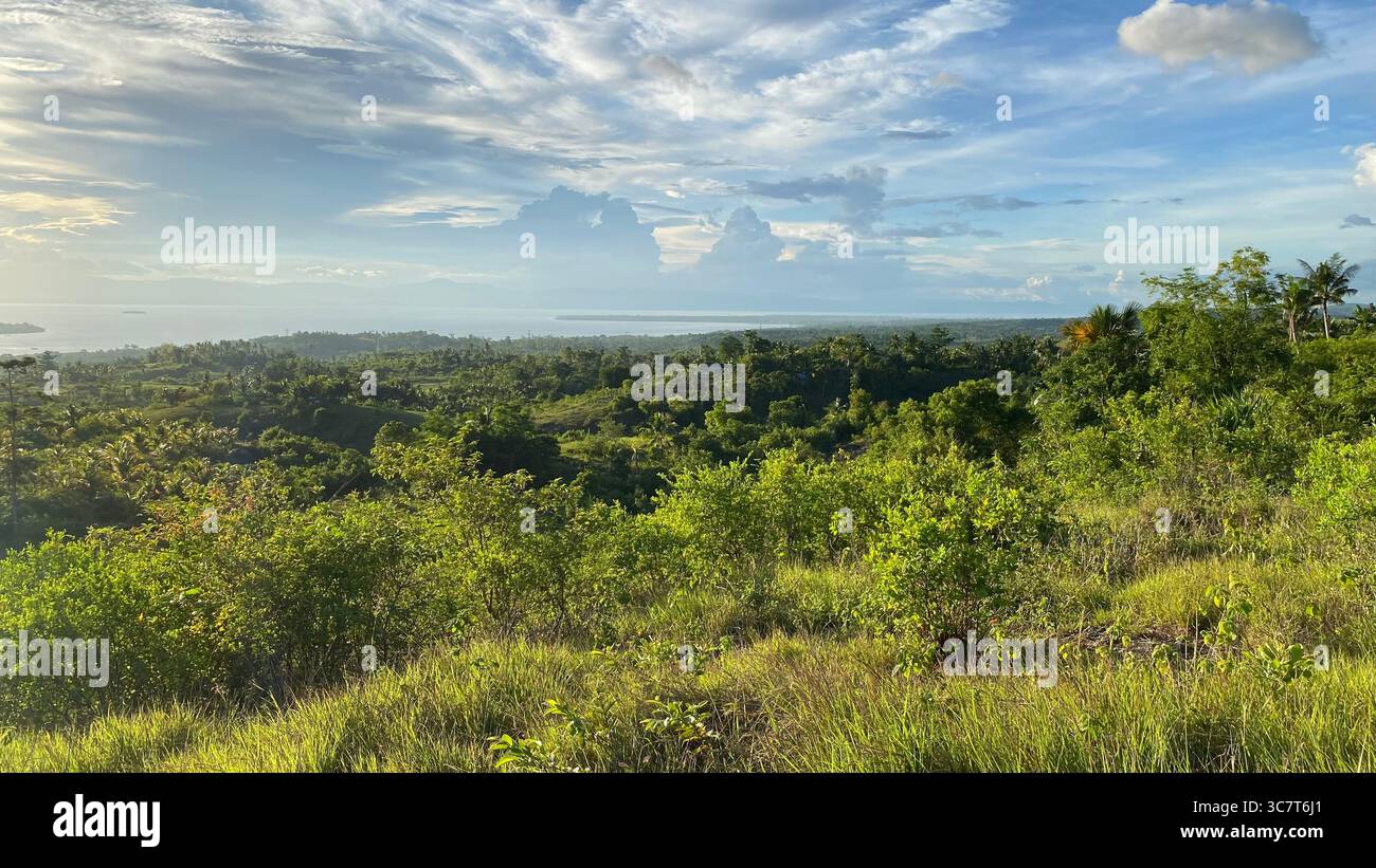 view of Badian Highland Peak in cebu island , Philippines . High ...