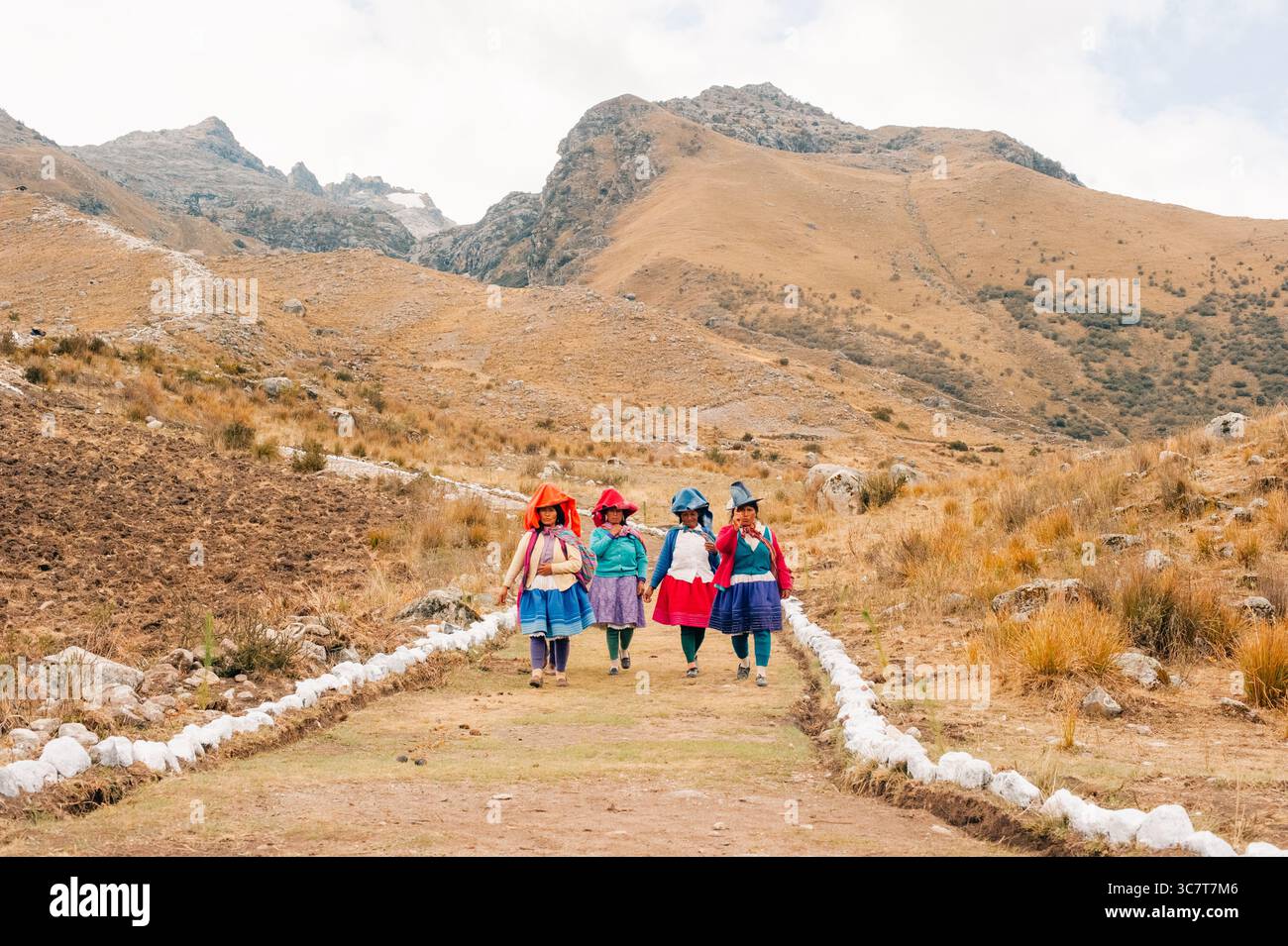 peru, cajamarca - 2 august 2025 Peruvian women in the mountains. High ...