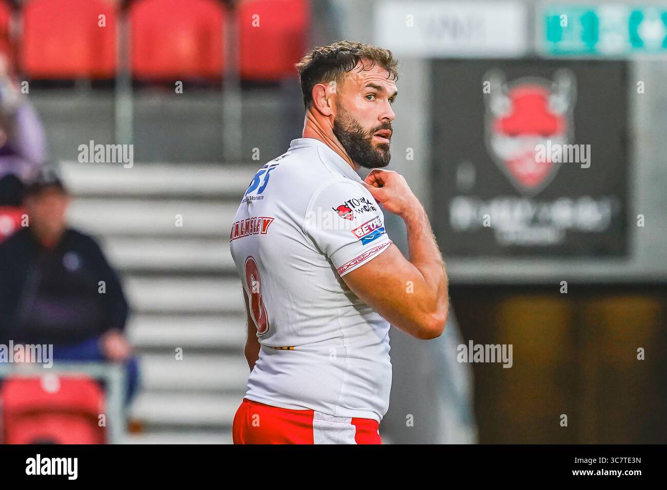 ST HELENS, ENGLAND - AUGUST 1: Alex Walmsley of St Helens during the ...