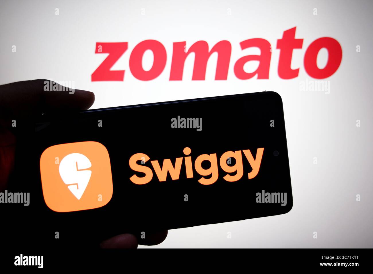 Logo swiggy hi-res stock photography and images - Alamy