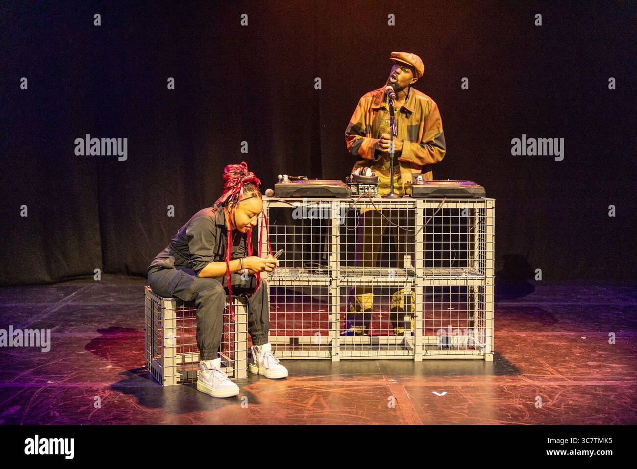 Edinburgh, United Kingdom. 02 August, 2025 Pictured: Blaze FM playing ...