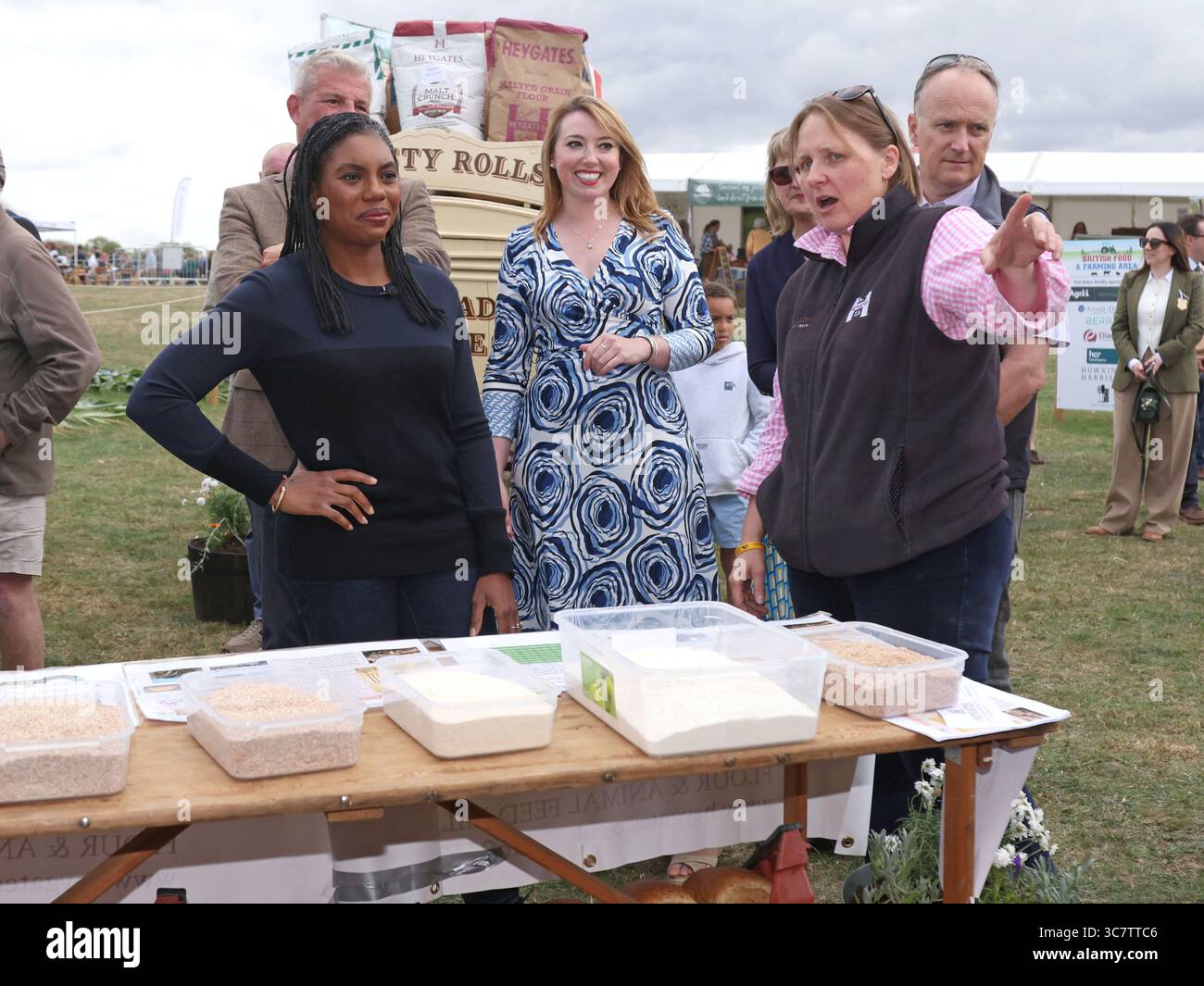 Conservative Party leader Kemi Badenoch during a visit to the Blakesley ...