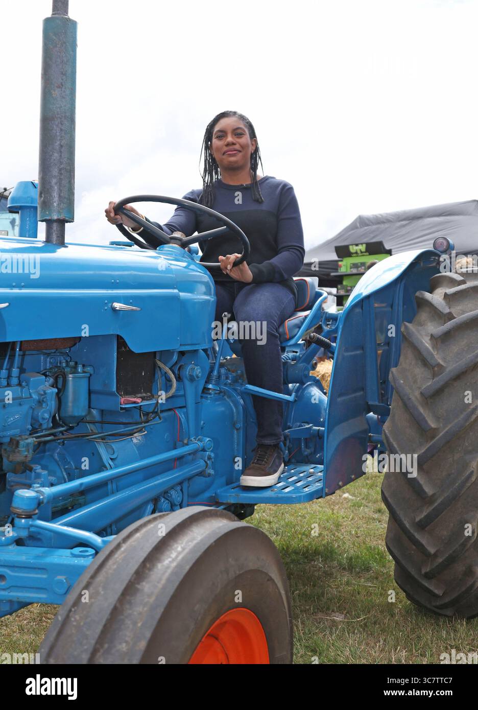 Conservative Party leader Kemi Badenoch during a visit to the Blakesley ...