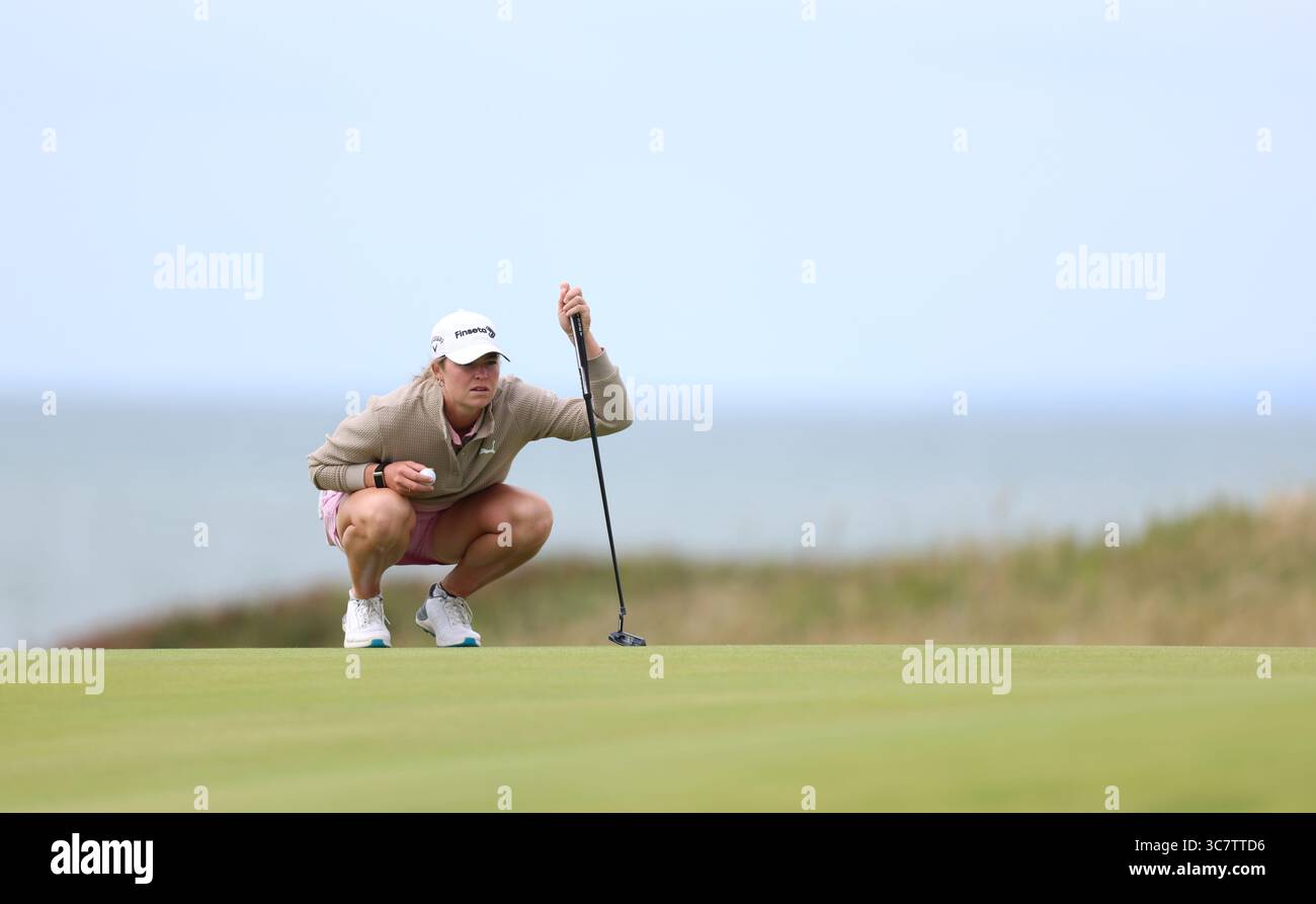England's Mimi Rhodes on day three of the 2025 AIG Women's Open at ...