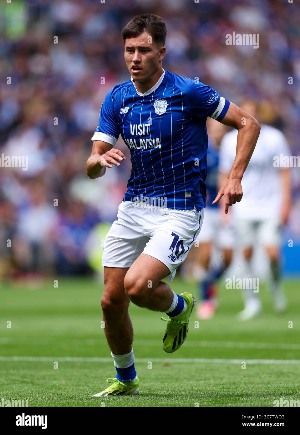 Cardiff City's Rubin Colwill in action during the Sky Bet League One ...