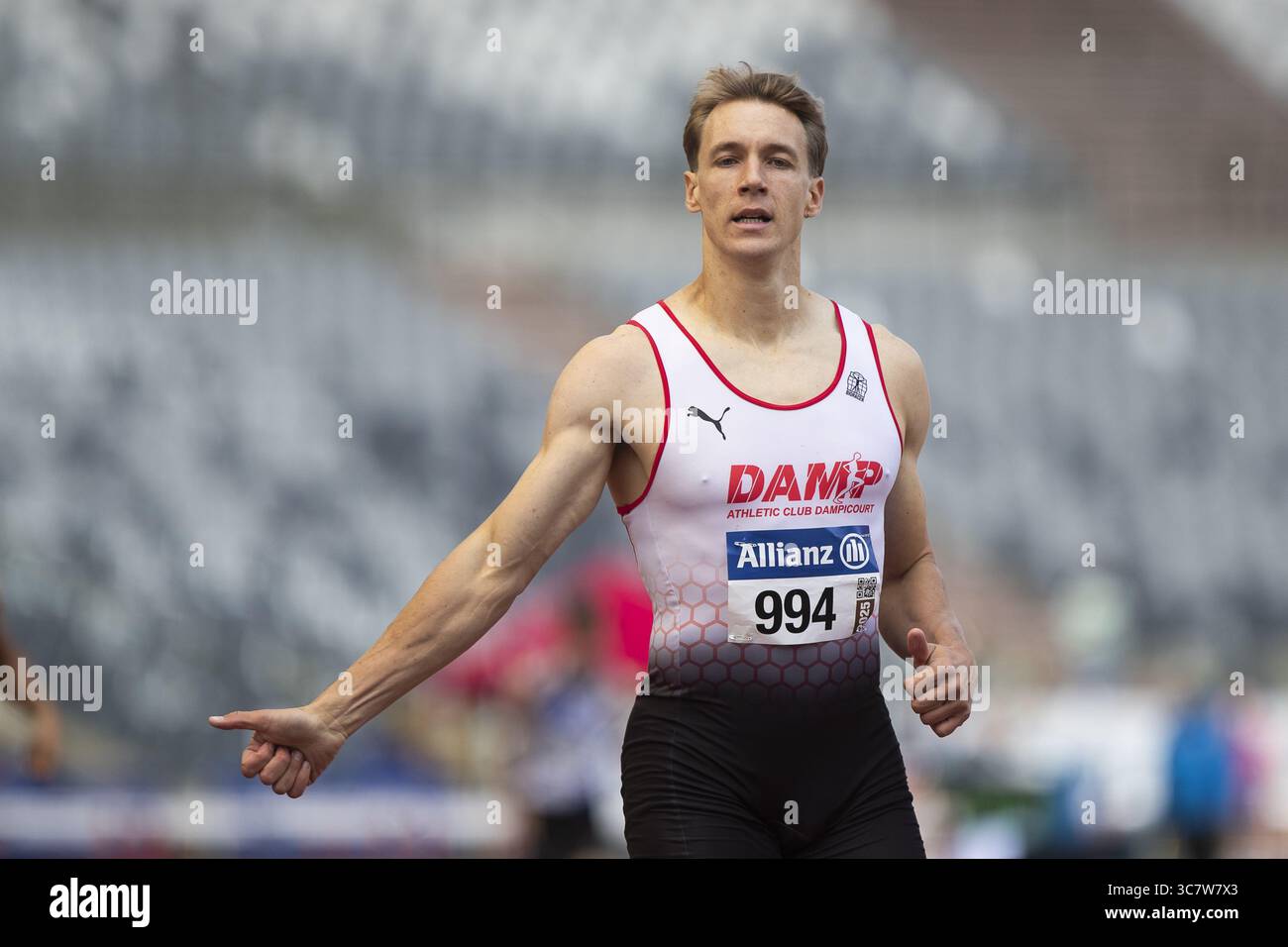 Belgian Julien Watrin pictured during the Belgian athletics ...