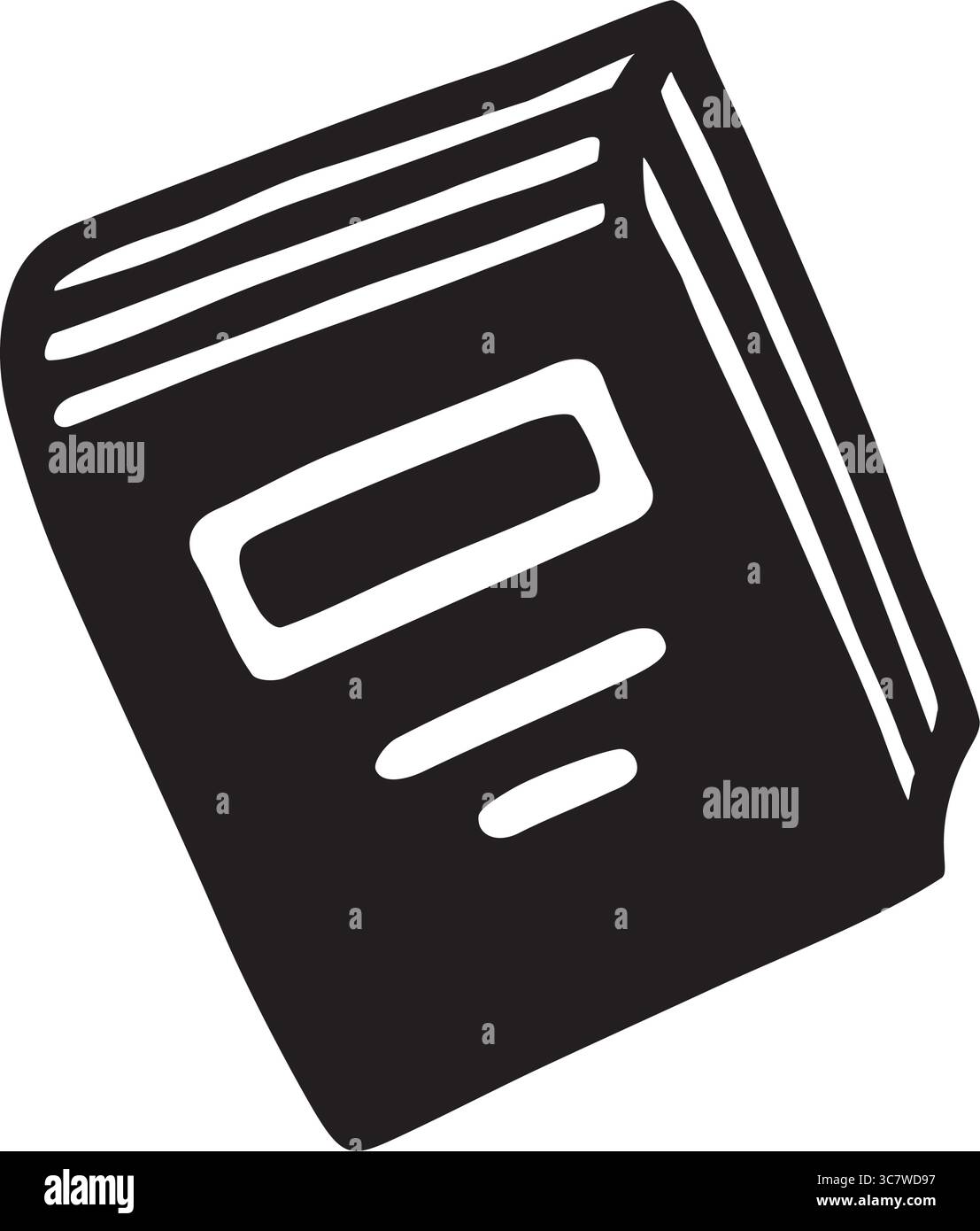Doodle book icon hand drawn in flat style Stock Vector Image & Art - Alamy