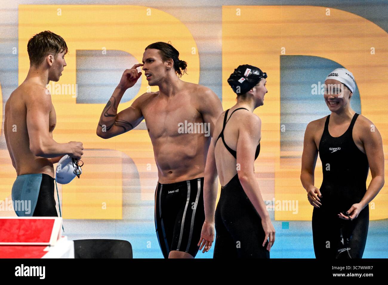 Singapore, Singapore. 02nd Aug, 2025. Egor Kornev, Ivan Girev, Daria ...
