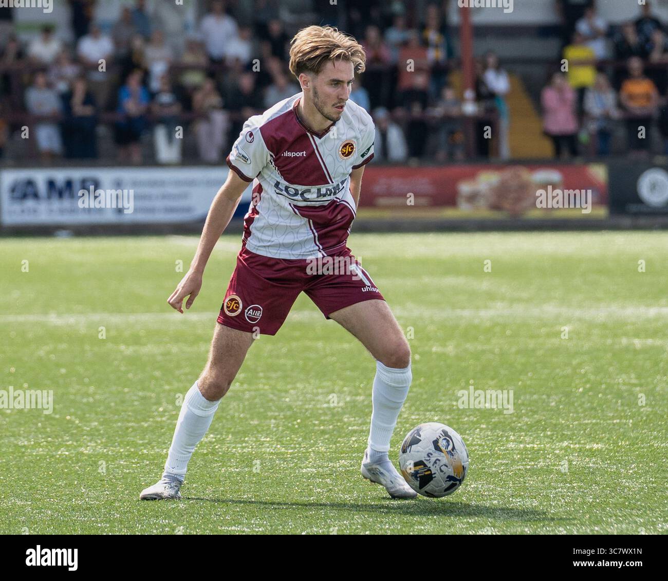 Stenhousemuir, Scotland, 2nd Aug 2025, Ross Taylor on the ball, Credit ...