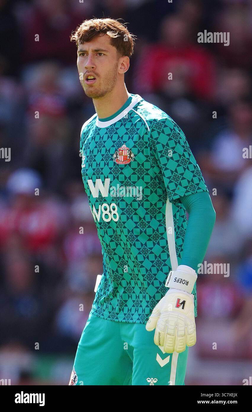 Sunderland goalkeeper Robin Roefs during the pre-season friendly match ...
