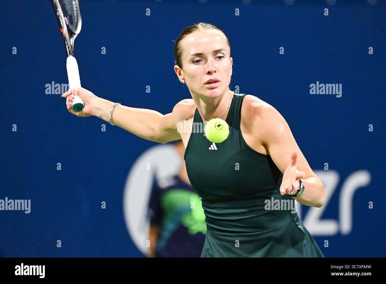 MONTREAL, QC - AUGUST 01: Elina Svitolina (UKR) returns the ball during ...