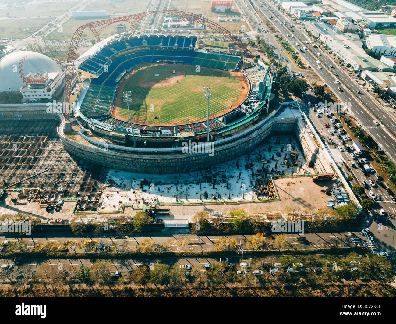 Taichung City, Taiwan - Taichung Intercontinental Baseball Stadium. A baseball Stadium in Beitun ...