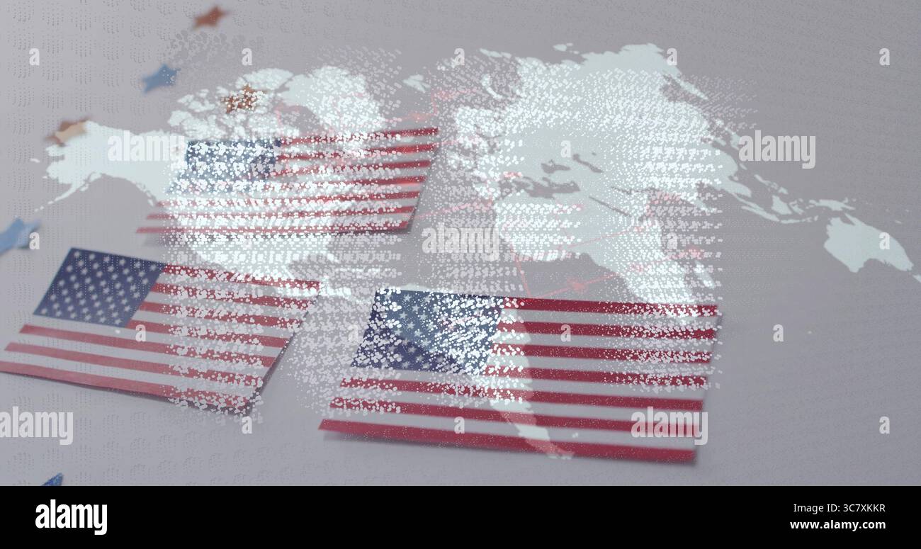 Displaying american flag cards hi-res stock photography and images - Alamy