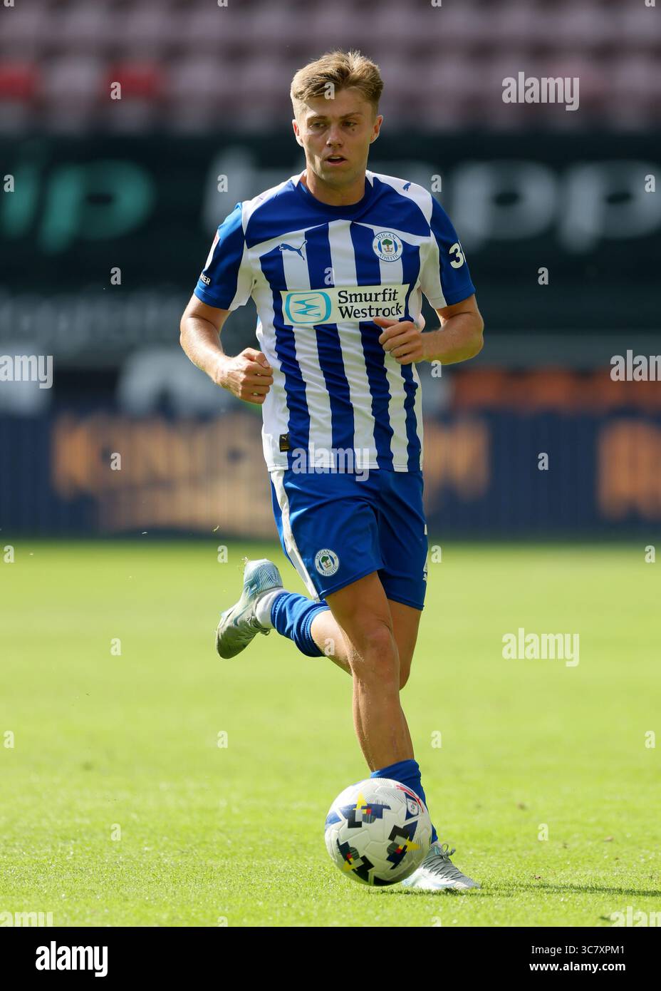Wigan Athletic's Fraser Murray on the ball during the Sky Bet League ...