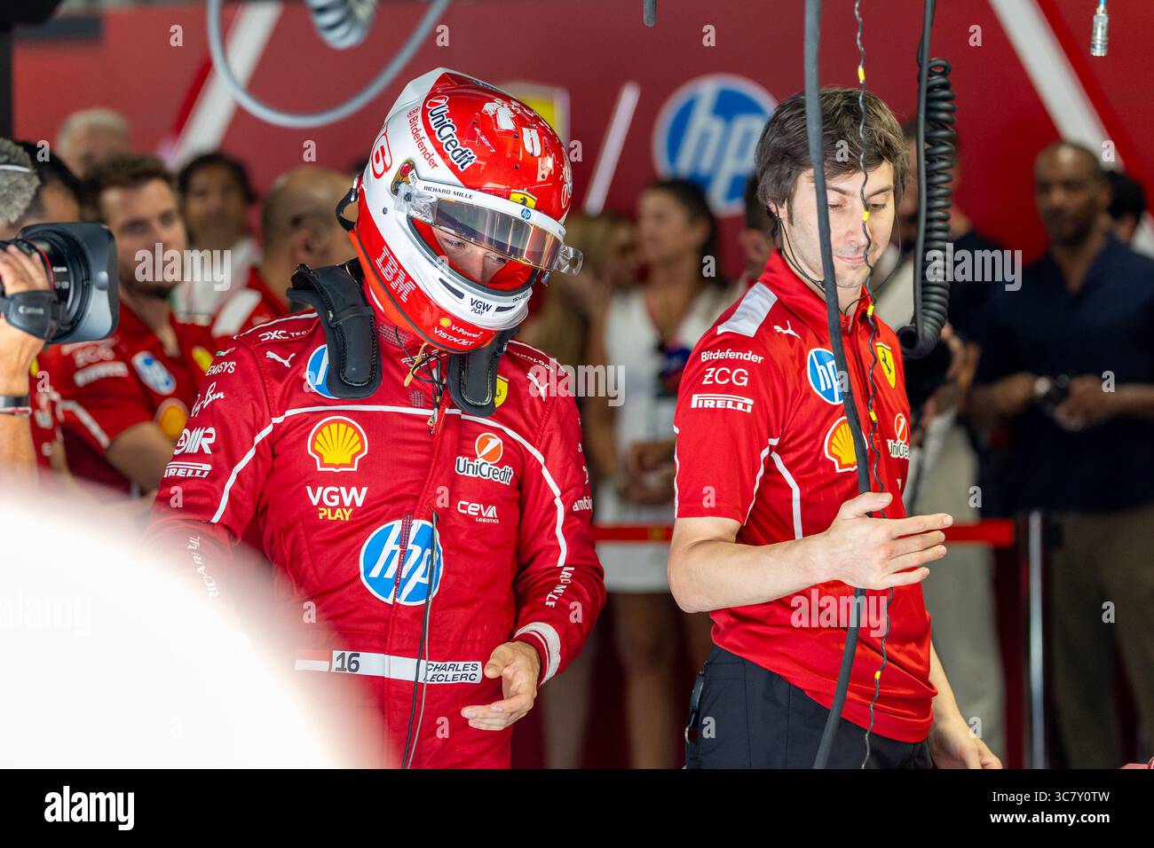 Charles Leclerc (Scuderia Ferrari HP F1 Team, Monaco, #16) , HUN ...