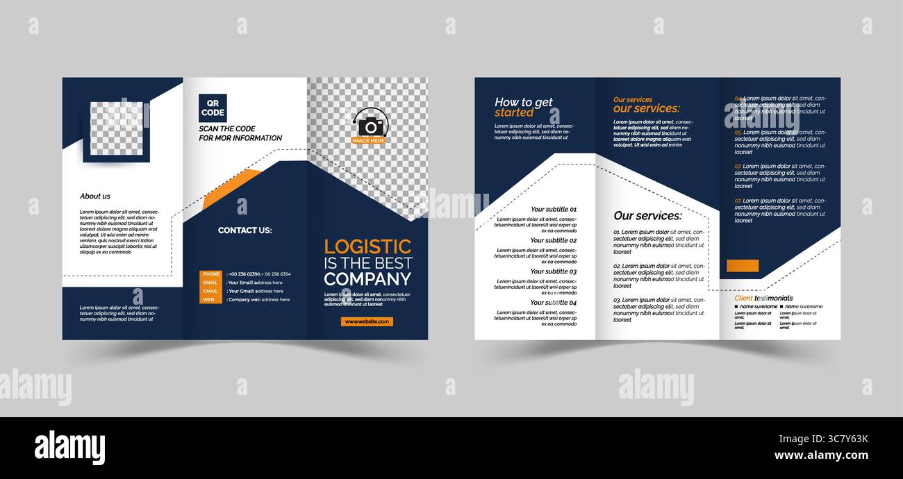 Simplicity brochure template design hi-res stock photography and images ...