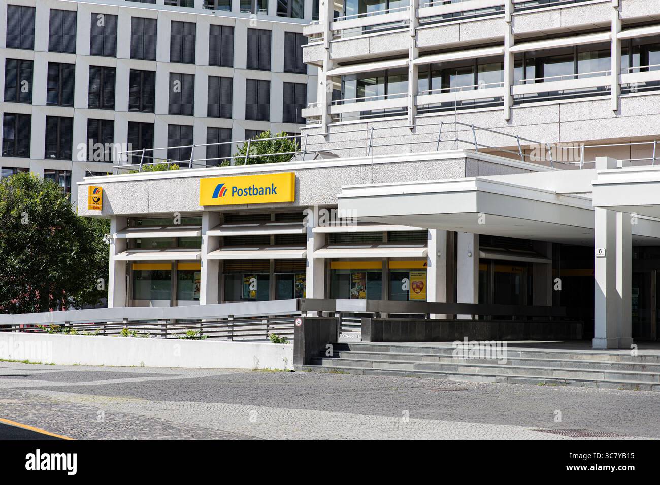 The exterior of a Postbank branch in Berlin, Germany, on August 2, 2025 ...