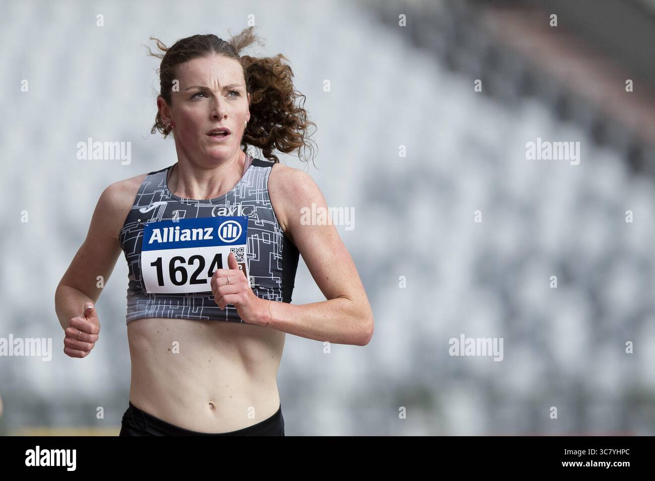 Belgian Lisa Rooms pictured in action during the women's 5000m, at the ...