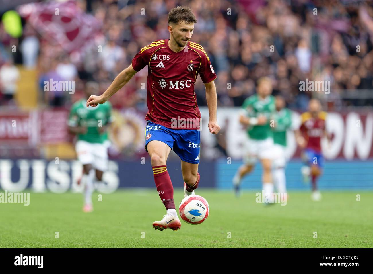 Geneva, Switzerland, August 02 2025 : Miroslav Stevanovic (9 Servette ...